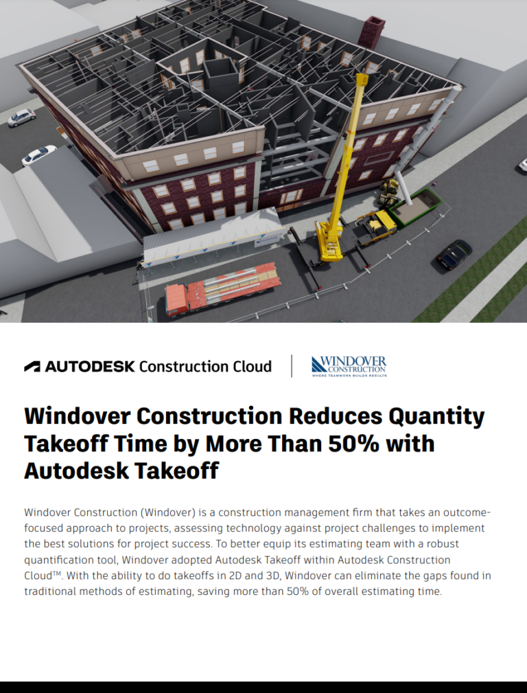 Windover Construction Reduces Quantity Takeoff Time by more than 50% ...